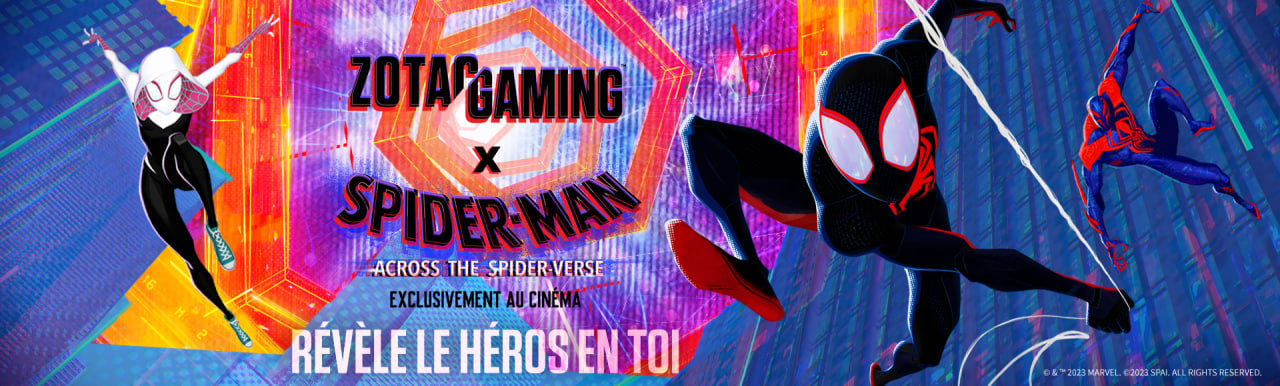 Des GPU Zotac en édition limitée Spider-Man Across the Spider-Verse